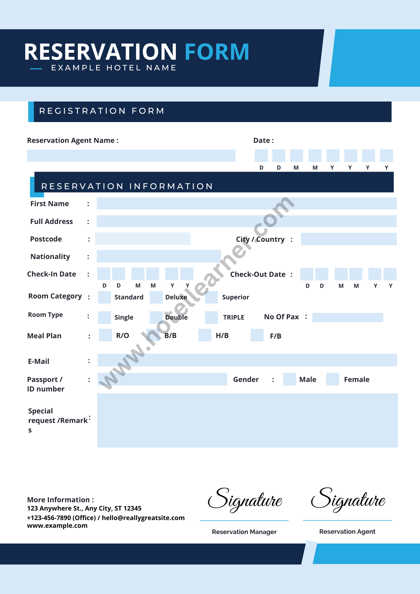 How to handle reservations in the hotel? - Hotel Learner